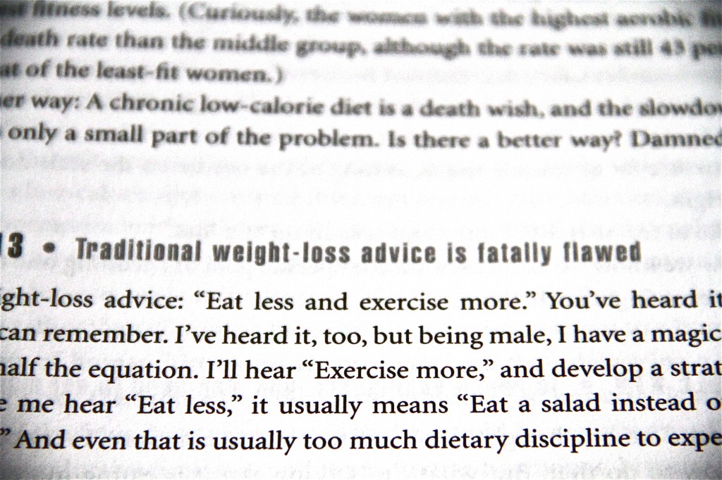 eat less, exercise more? no way! . - . running with spoons
