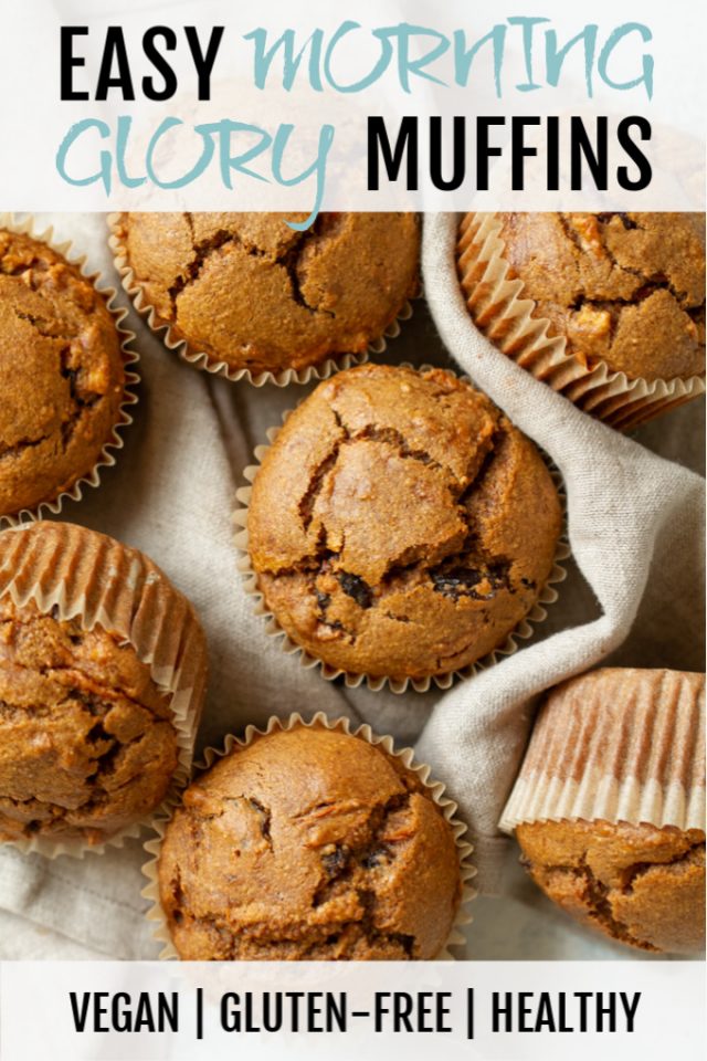 Easy Morning Glory Muffins (gluten-free, vegan)